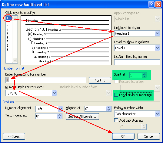 Fix multilevel list | MS Word Know How