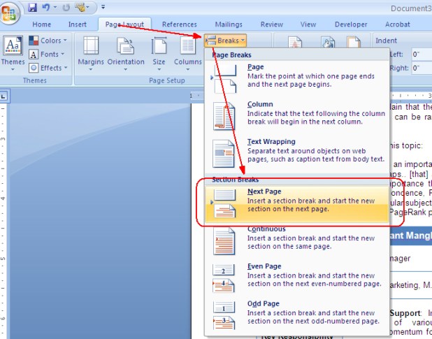 How to Create Different Headers and Footers in the same Word Document ...