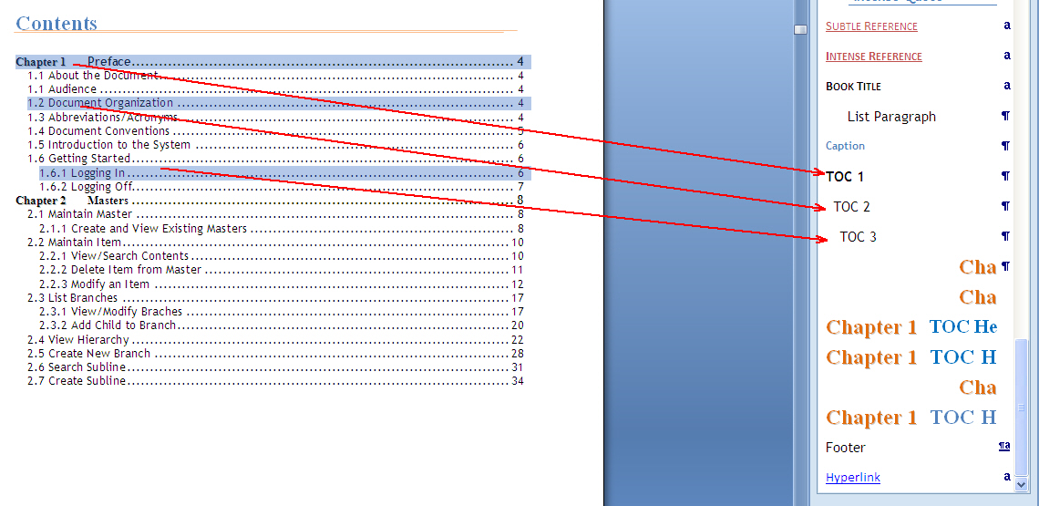 Updating and Formatting Table of Contents | MS Word Know How