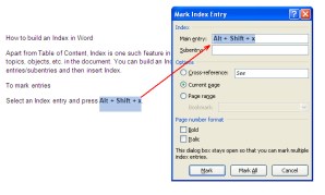 How to build and update Index in Word | MS Word Know How
