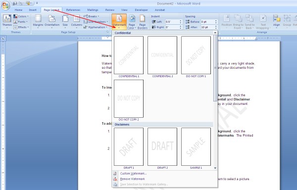 How to add Watermarks and edit Watermarks in Word | MS Word Know How