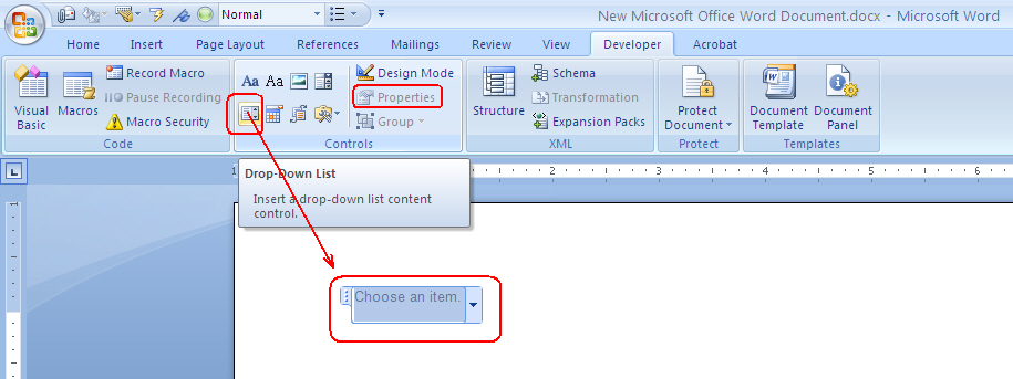 how to insert a combobox in word | MS Word Know How